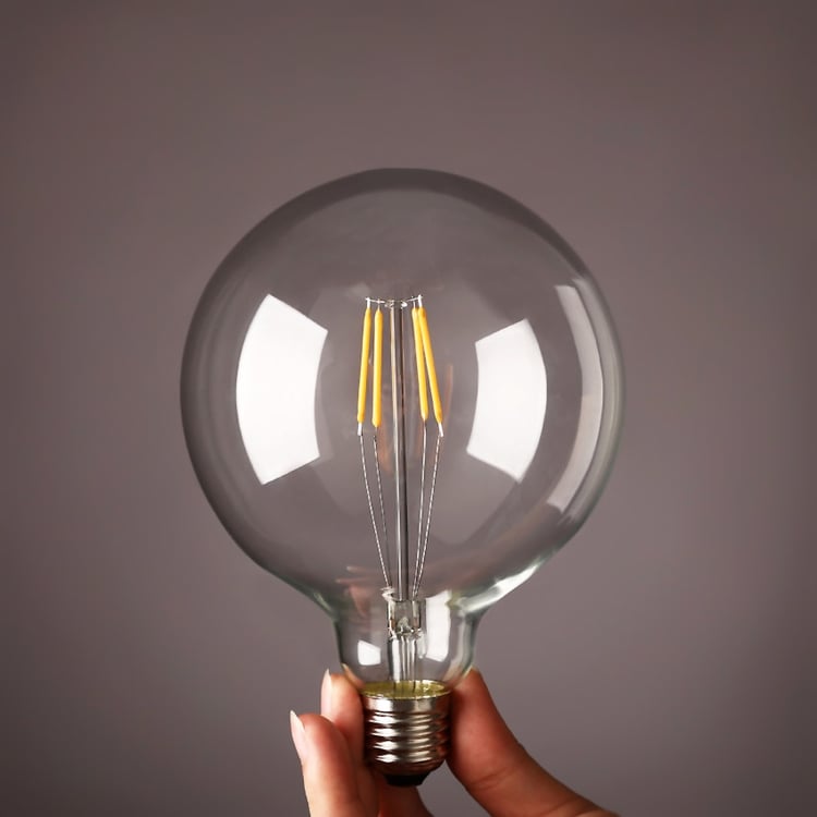 5" Extra Large LED Globe Light Bulb Warm Light 4W E26｜Homary