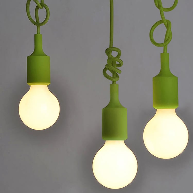 Colorful Silicone Mini Single-Light Pendant Light in Green｜Homary