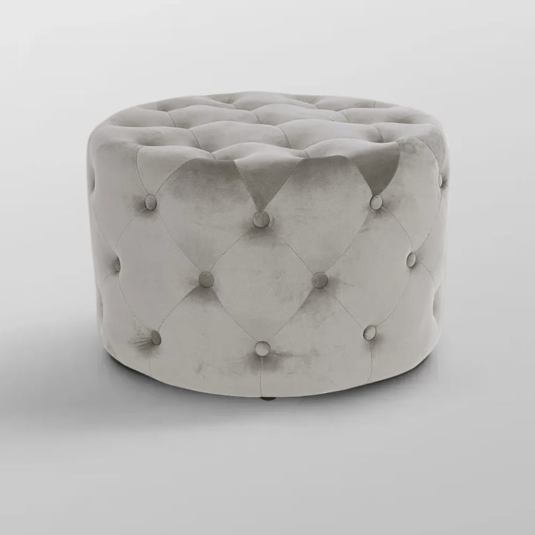 Tufted circle ottoman store