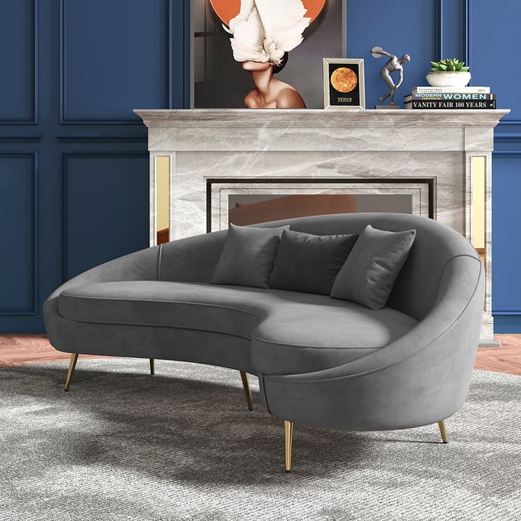 Gray and gold sofa store