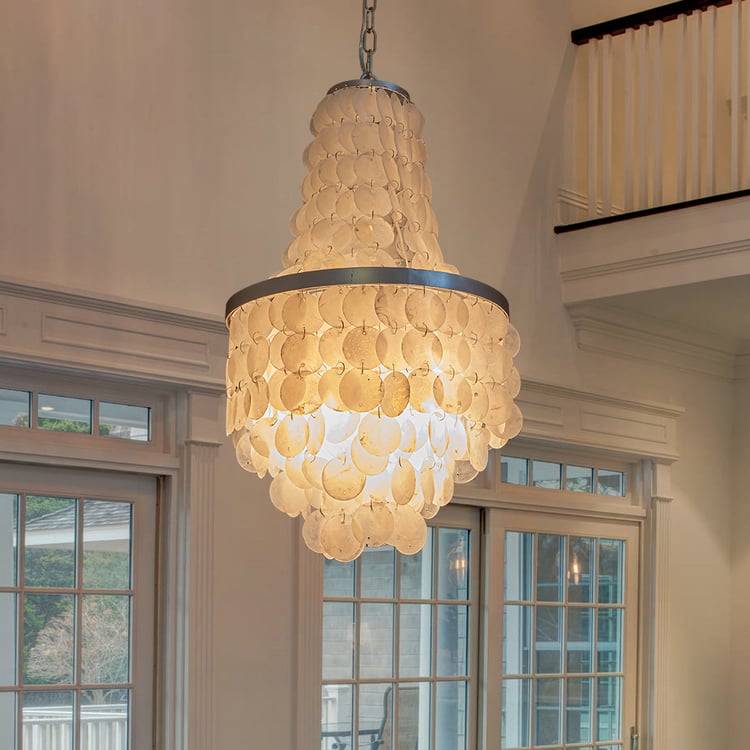Shell Chandelier Light Fixture