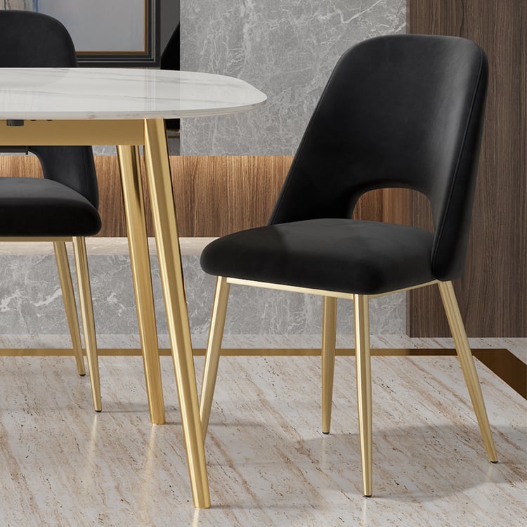 Black bucket dining chairs store