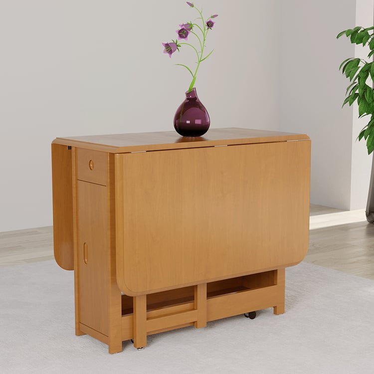 Homary 1450mm Modern Solid Wood Folding 5 Piece Dining Table Set Drop Leaf with 4 Chairs