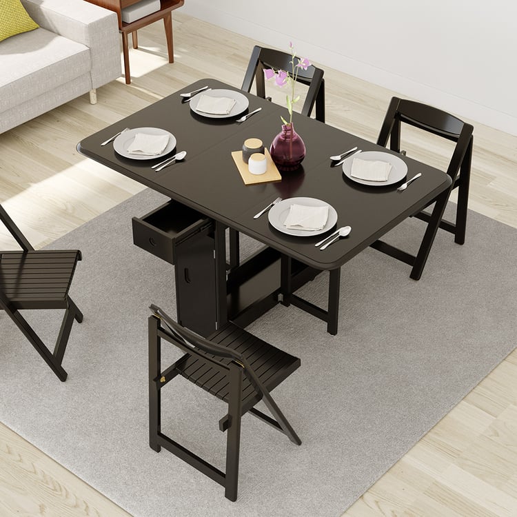 Multifunctional folding dining table furniture 4 chairs store