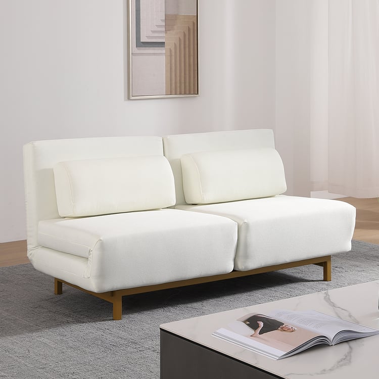 2 seater sofa bed white store