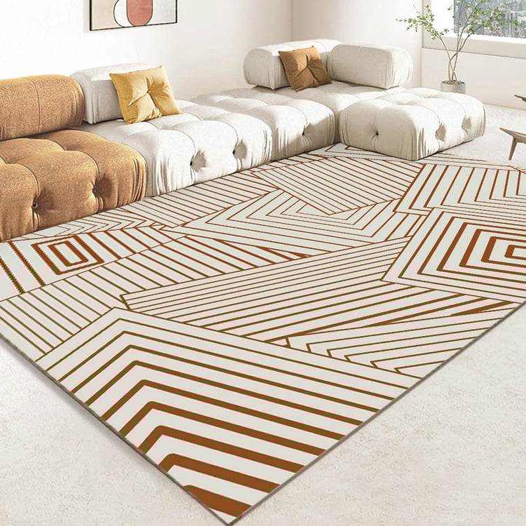 Modern Abstract Geometric Area Rug 1800mm x 2700mm Living Room Bedroom ...