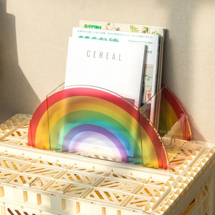 Art Deco Multi-color Freestanding Magazine Organizer Holder Magazine ...