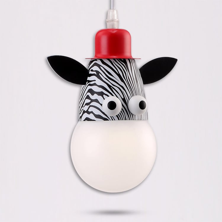 Art Deco LED Animal Hanging Light Pendant Light Zebra Children's Room ...