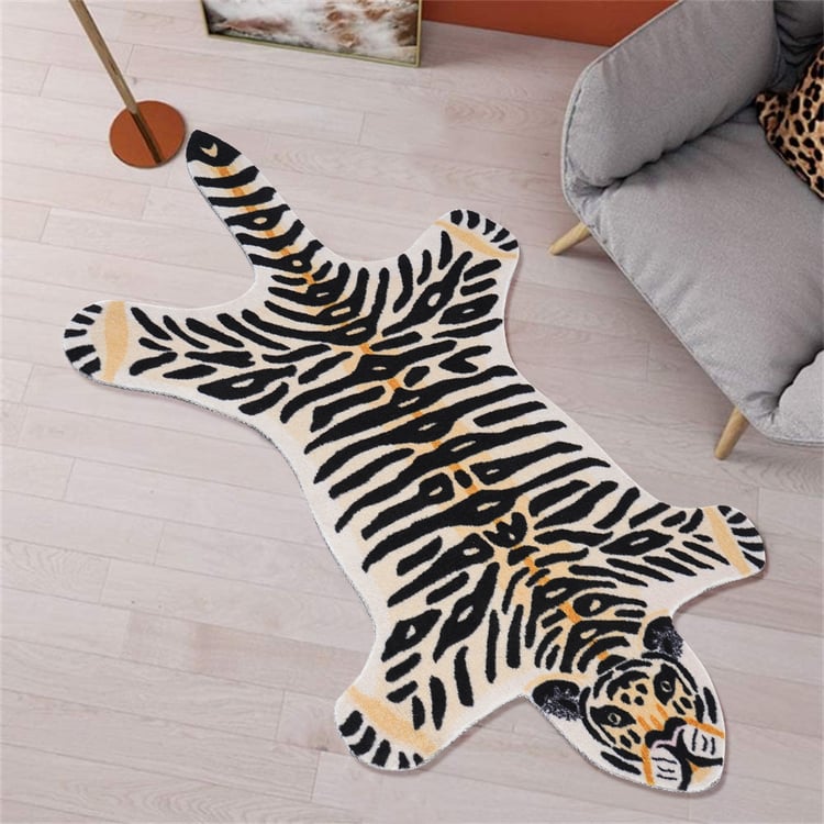 3' x 5' Tiger Area Rug Decorative Carpet with Animal Printing for ...