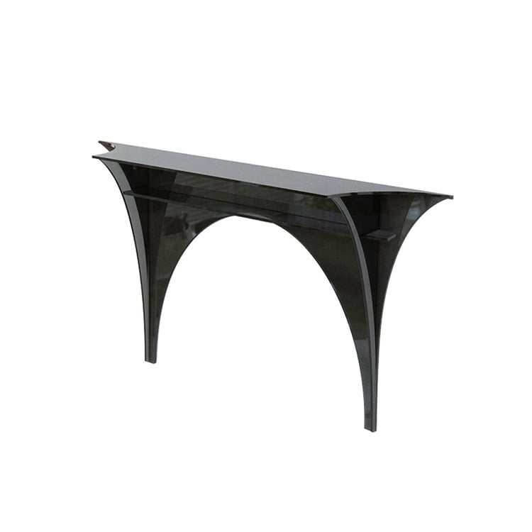 Black acrylic console table store