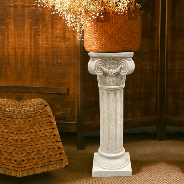 Marble Column Pedestal Plant Stand