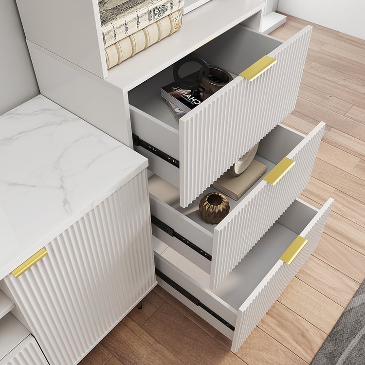 Wooden entertainment center with bookshelves store