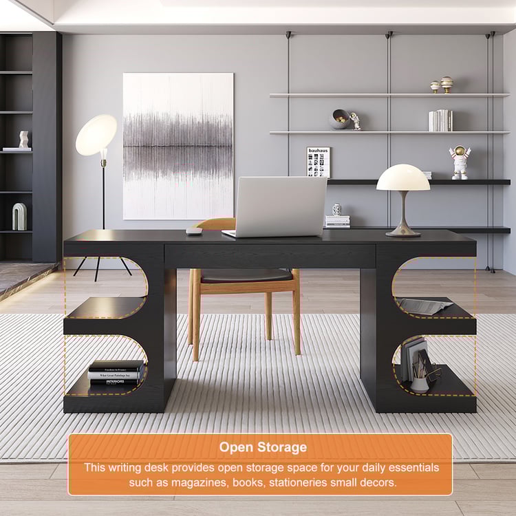 Open storage desk store