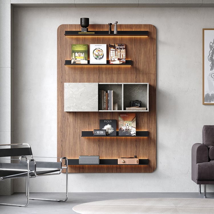 Modern wall bookcase store