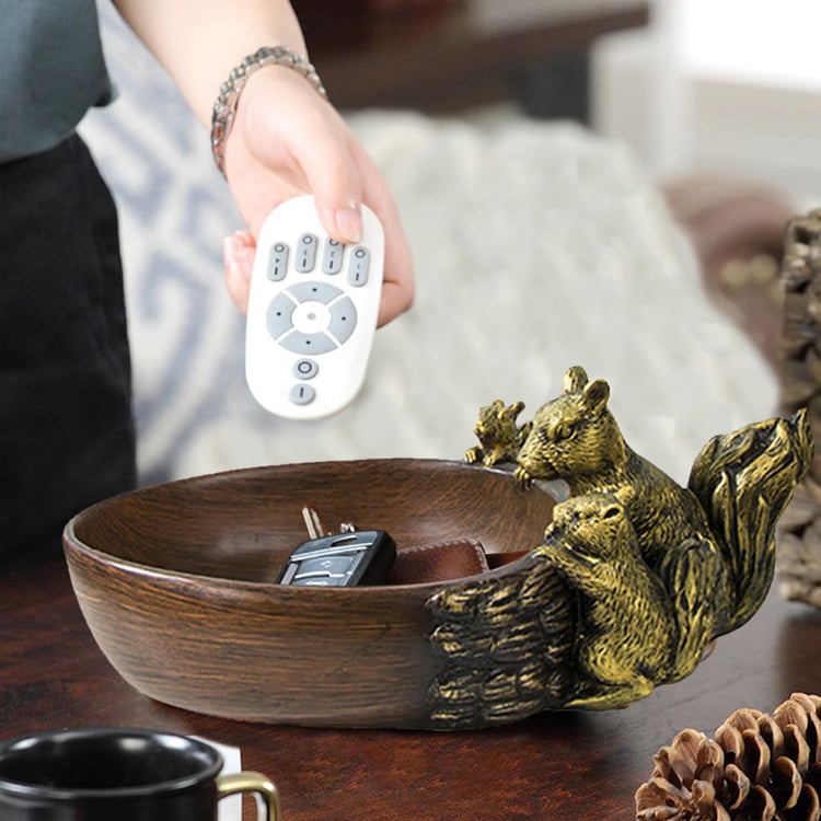 Creative Retro Squirrel Remote Control Storage Box Key Holder｜Homary UK