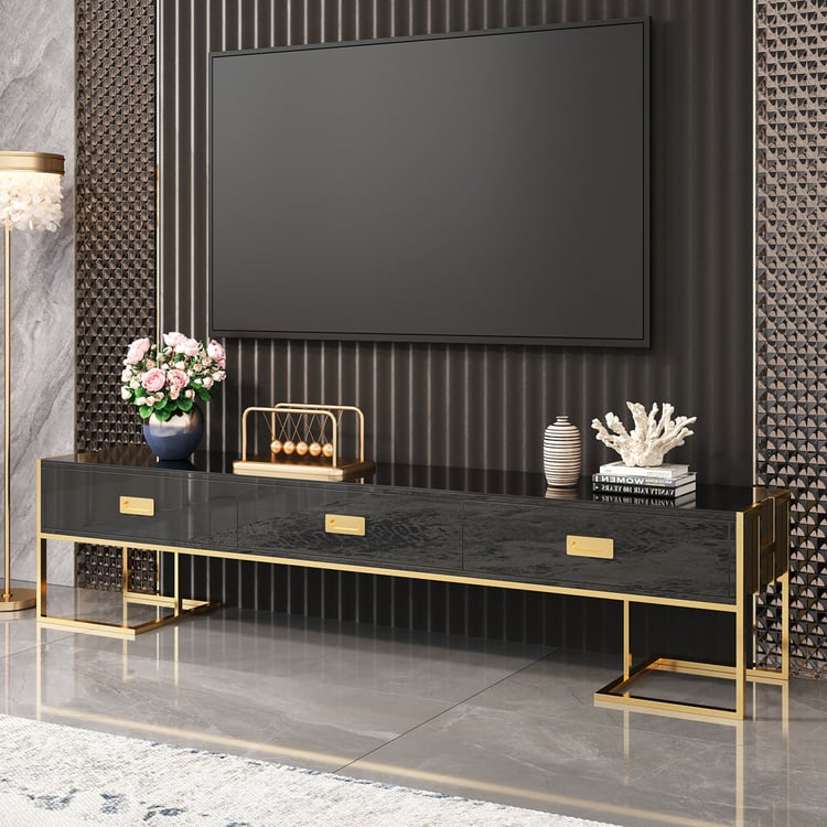 Black tv media stand store