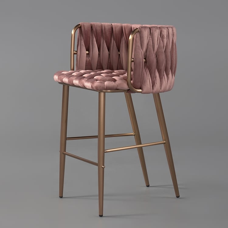 Pink stool with gold legs store