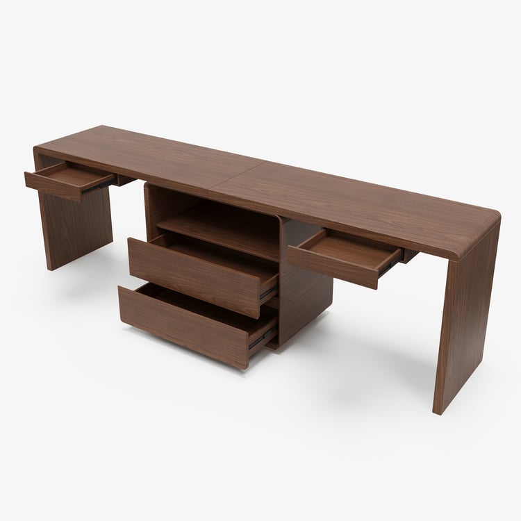Wood double desk store