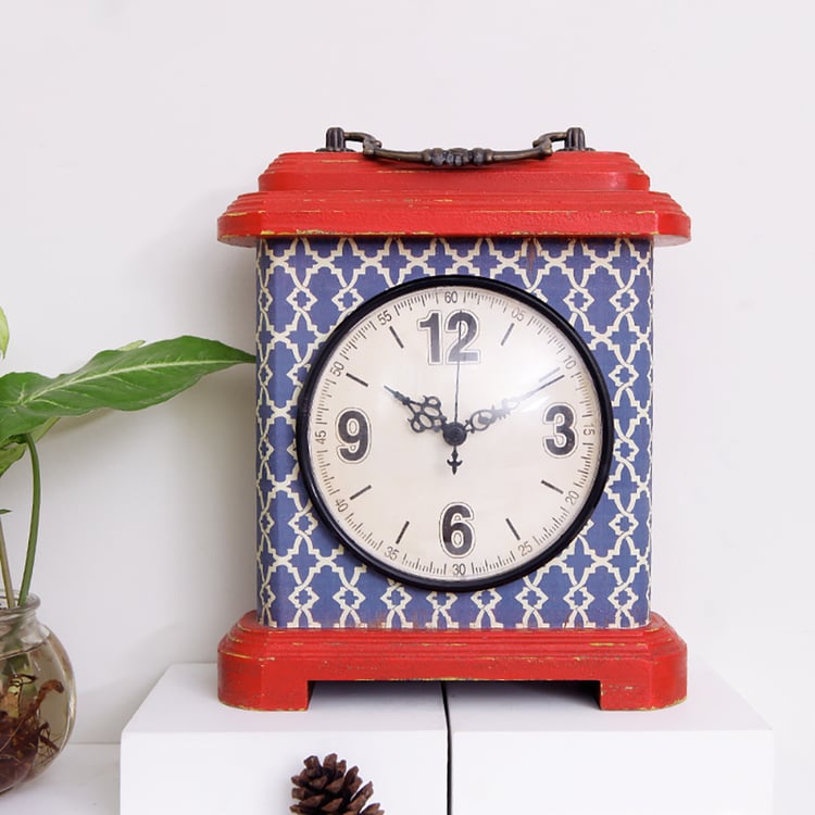 Hand-held Table Clock with Retro Distressed Craftsmanship | Homary UK