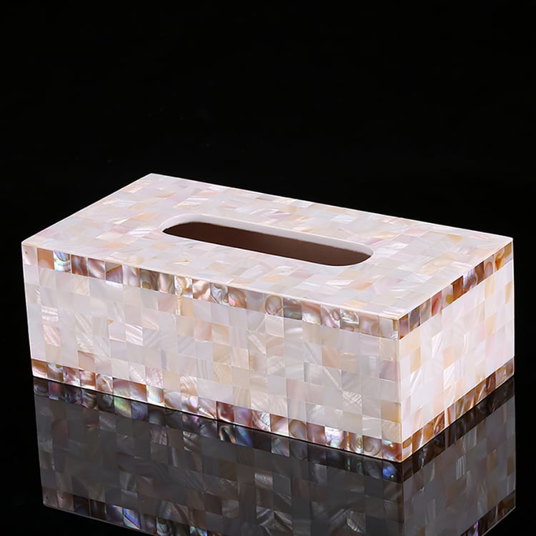 Pull-Out Shell Tissue Box Indoors Tissue Storage Box｜Homary UK