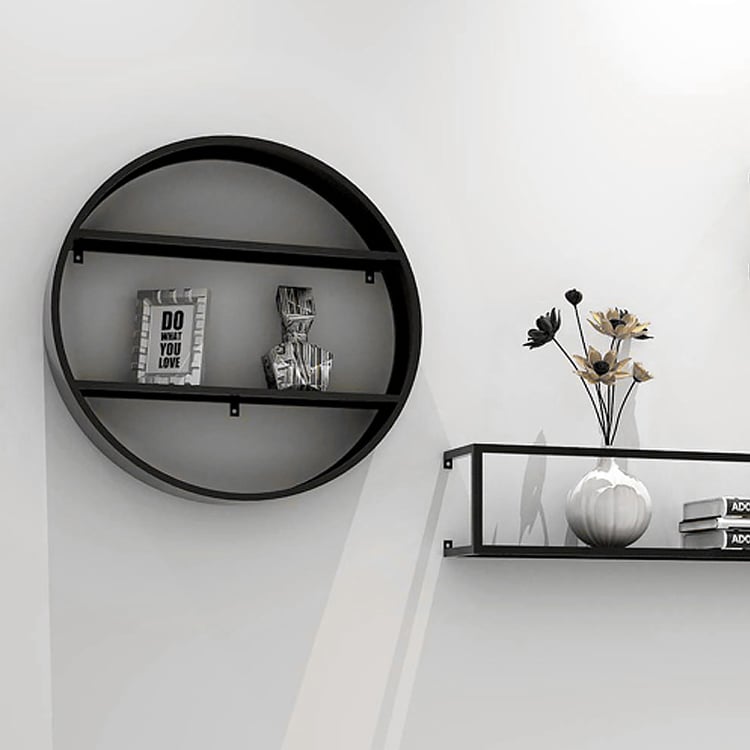Modern Round Wall-Mounted Shelving in Metal｜Homary UK