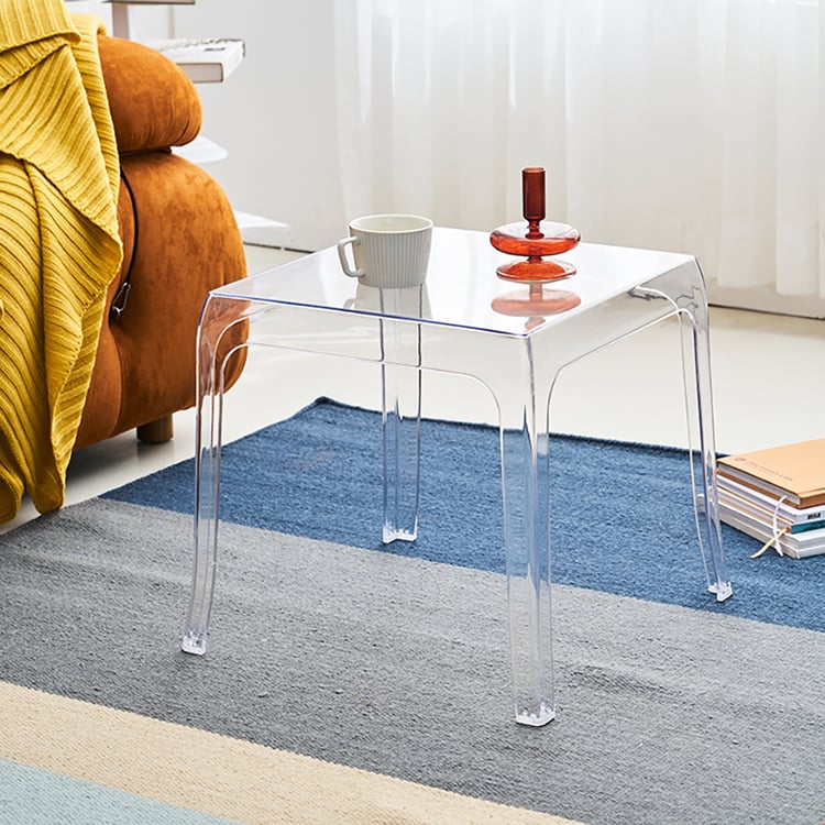 clear coffee table plastic