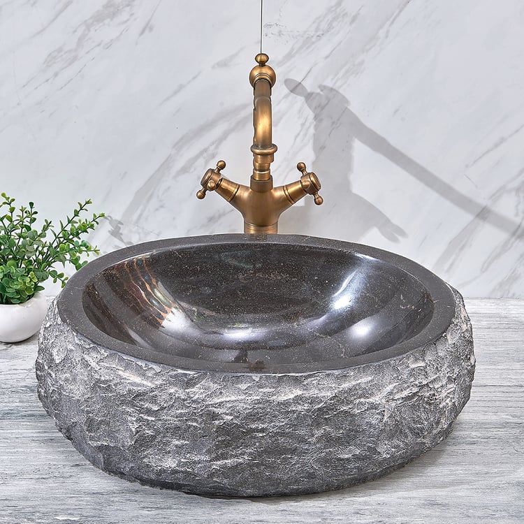 Countertop Oval Granite Bathroom Wash Basin｜Homary UK