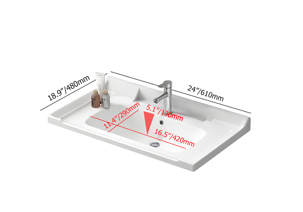 600mm Modern Floating Blue Bathroom Vanity with Basin - Bathroom ...